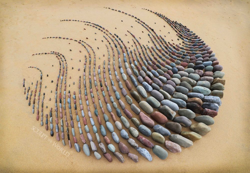 Stones and shells into perfectly arranged formations in Jon Foreman’s ...